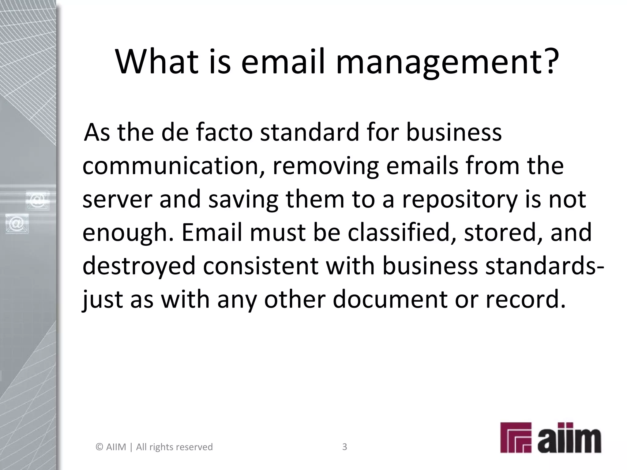 What is Email Management? | PPT