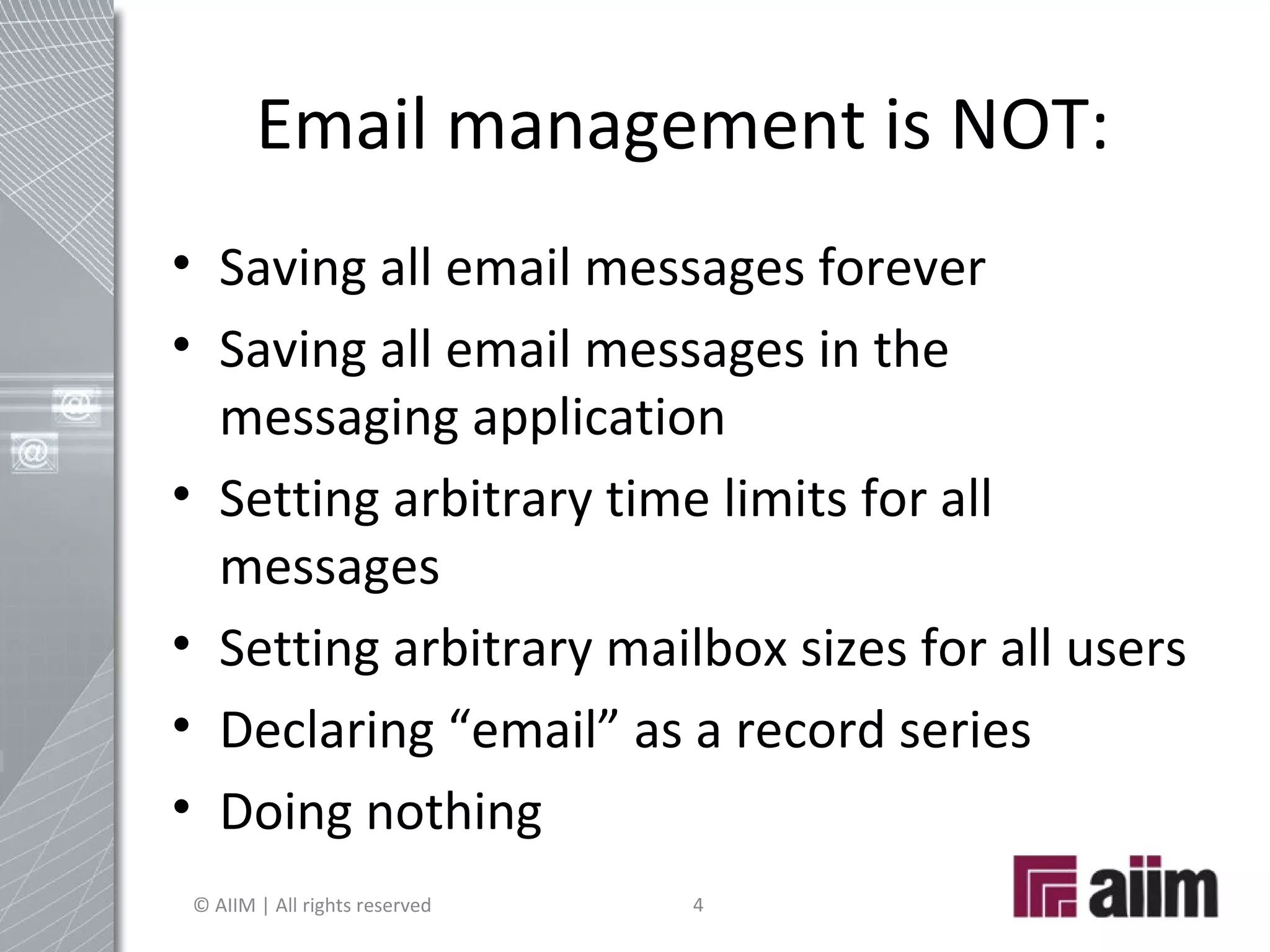What is Email Management? | PPT | Email | Internet