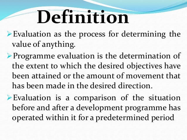 What Is Evaluation what-is-evaluation