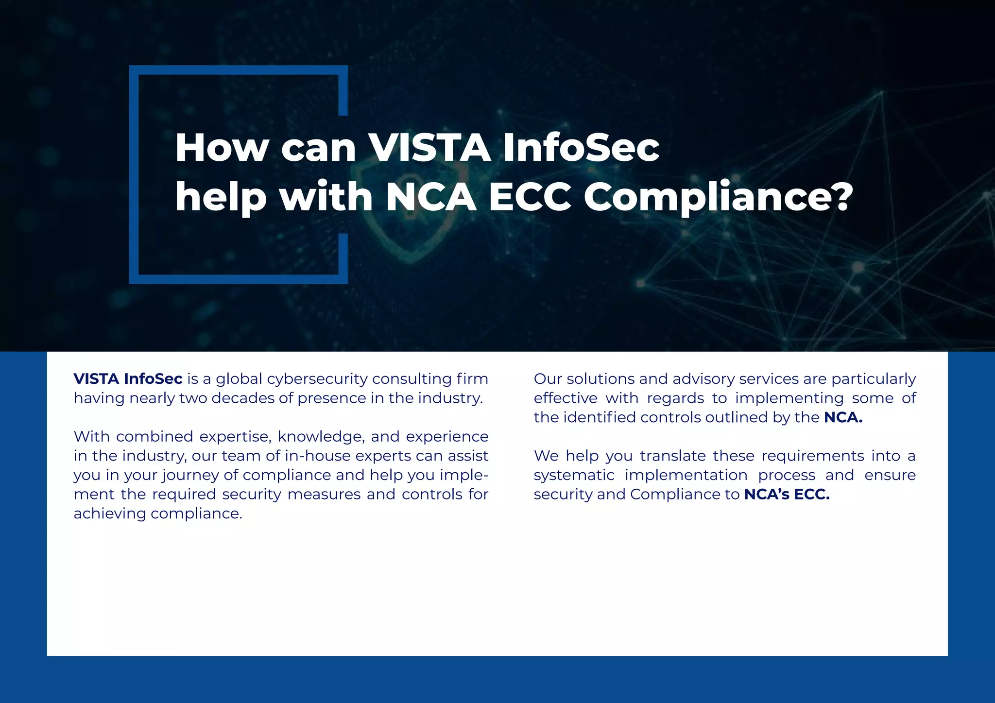 What is expected from an organization under NCA ECC Compliance? | PDF