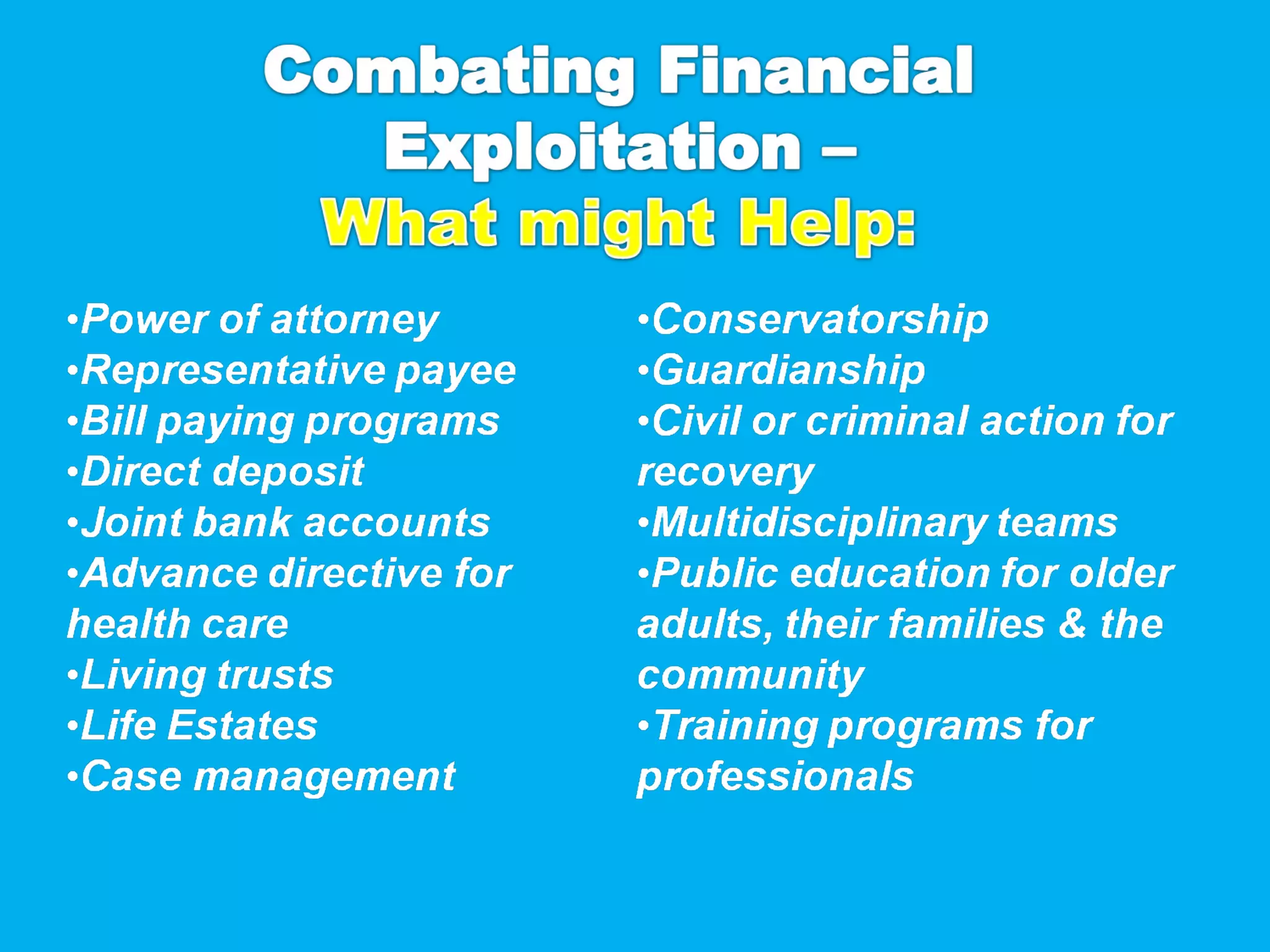 What Is Financial Exploitation | PPT