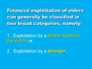 What Is Financial Exploitation | PPT