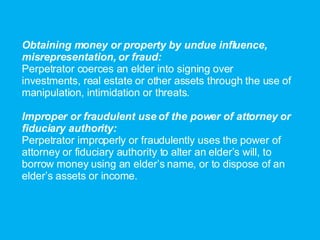 What Is Financial Exploitation | PPT