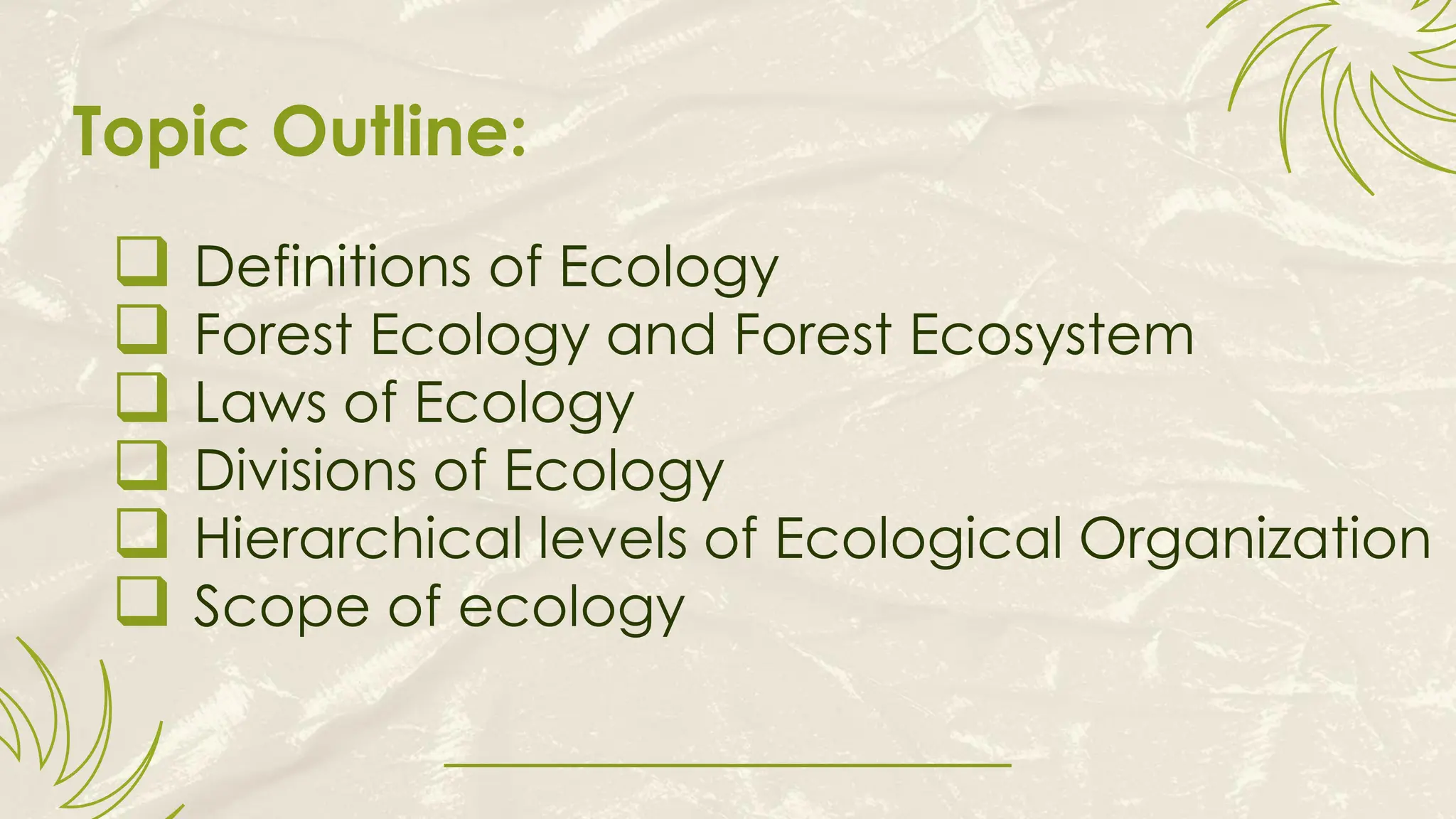 WHAT-IS-FOREST-ECOLOGY.pdf A Powerpoint Presentation | PPT
