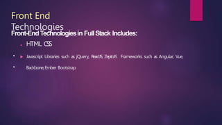 Full Stack Developer Coures | PPTX