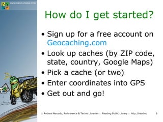 What is Geocaching? | PPT | Technology & Computing