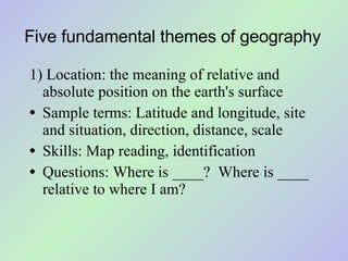 What Is Geography | PPT | Geography | Science