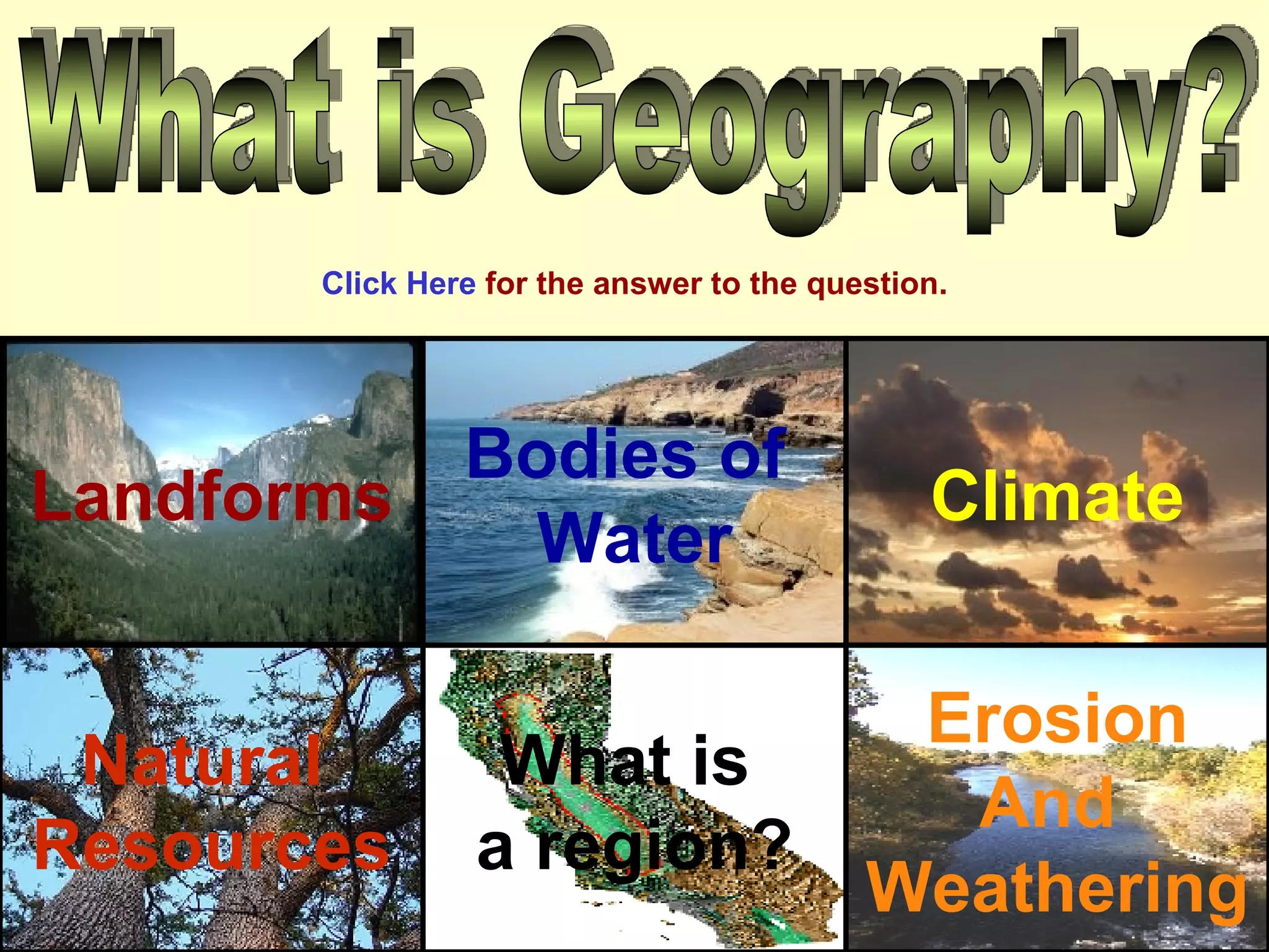 What is Geography | PPT
