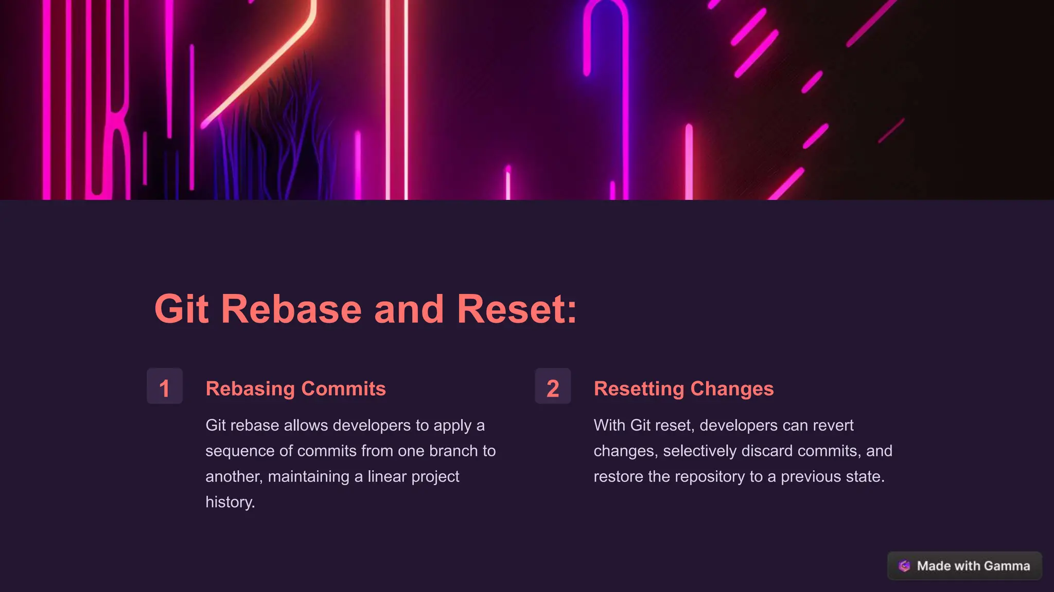 What is git and its features for merge etc | PPT