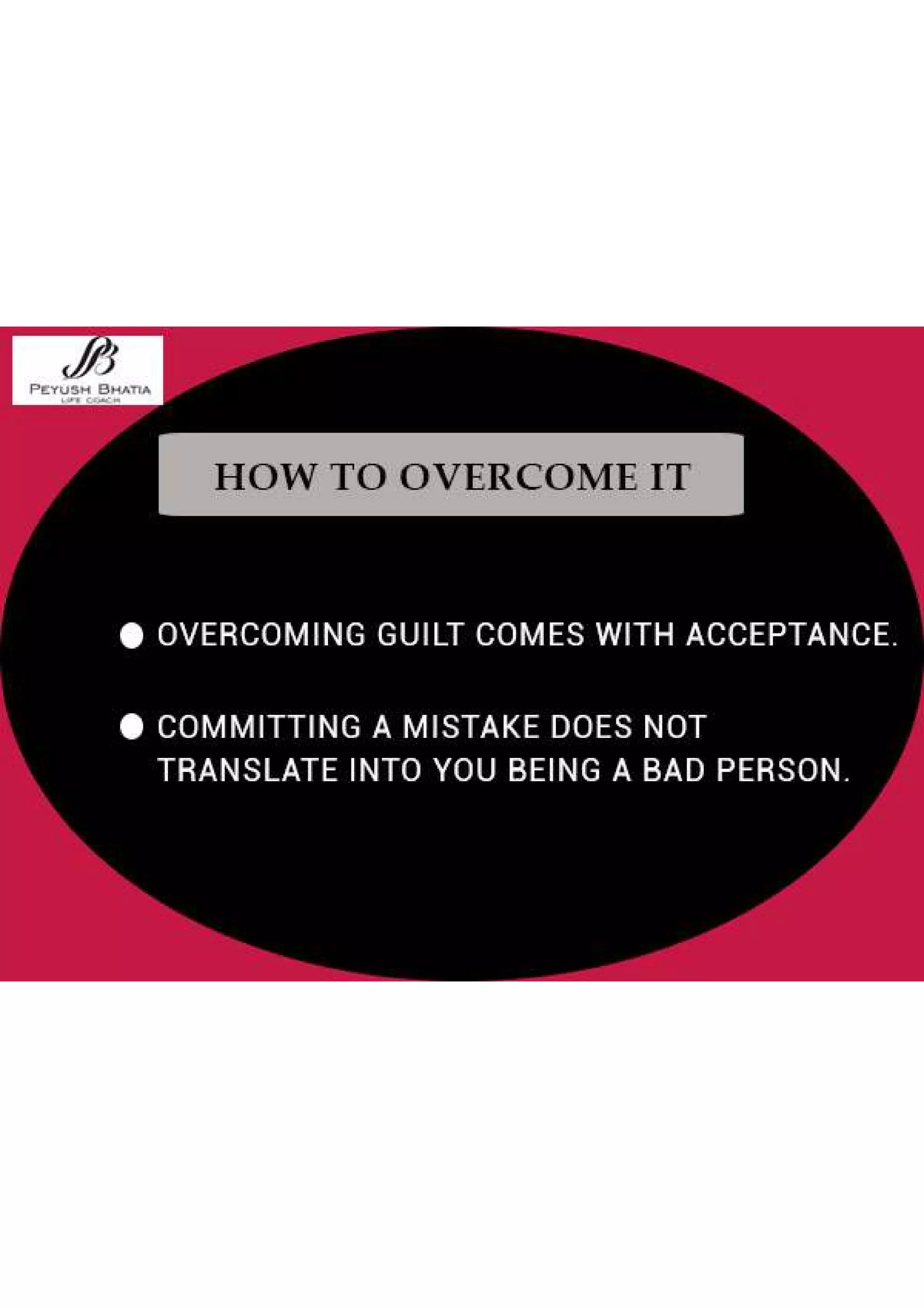 What Is Guilt and How to Overcome It | PDF