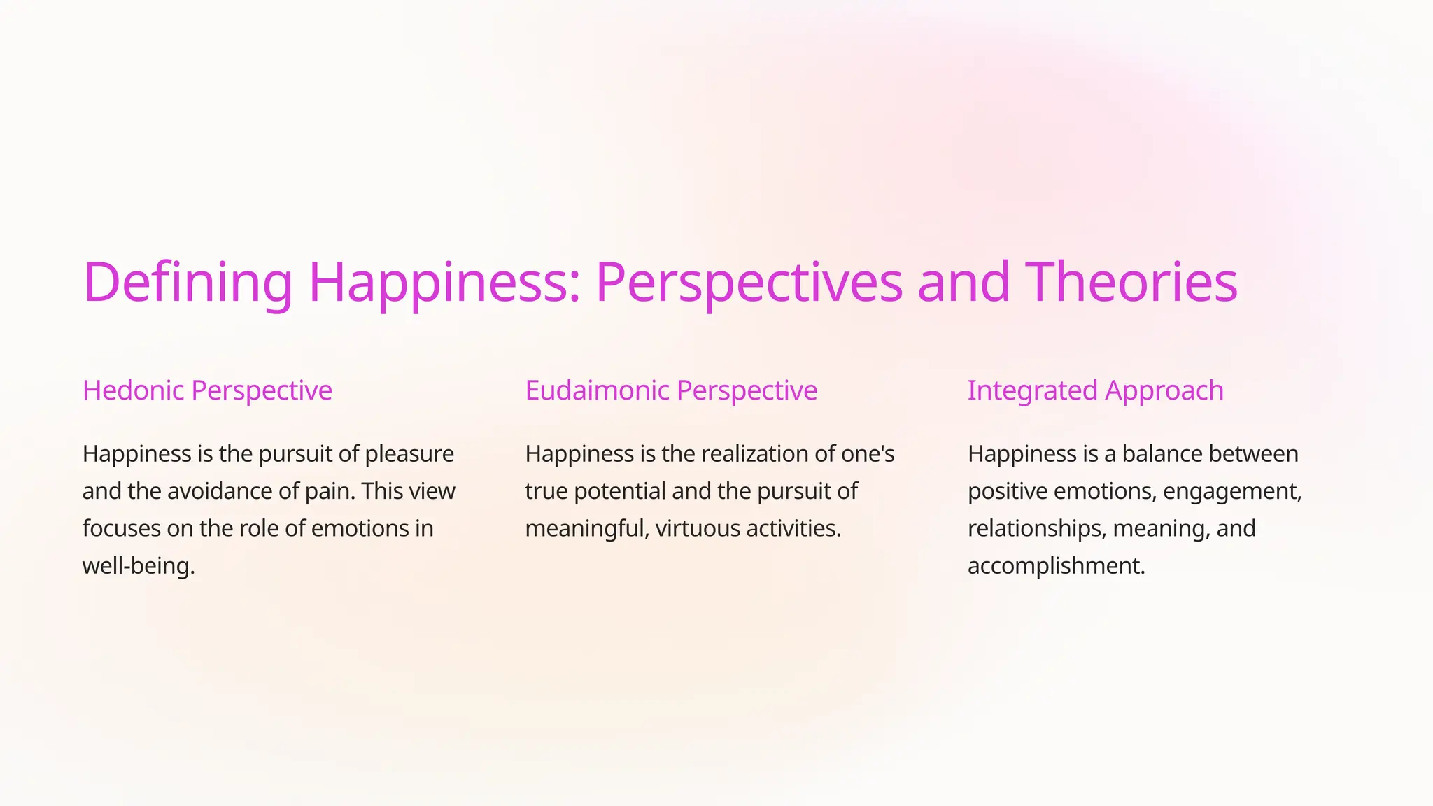 What is Happiness and how do I define it for myself? | PPT