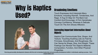 What is Haptics in Communication? | PPTX | Physical Therapy | Wellness