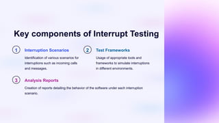 What is Interrupt Testing? Know more about it | PPTX | Computer ...