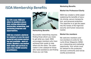 Become Part of the Solution - Join the International Security Driver ...