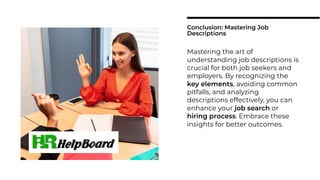 What is Job Description, Writing Job Description | PPT
