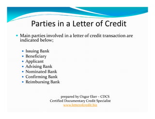 What is letter of credit? | PDF