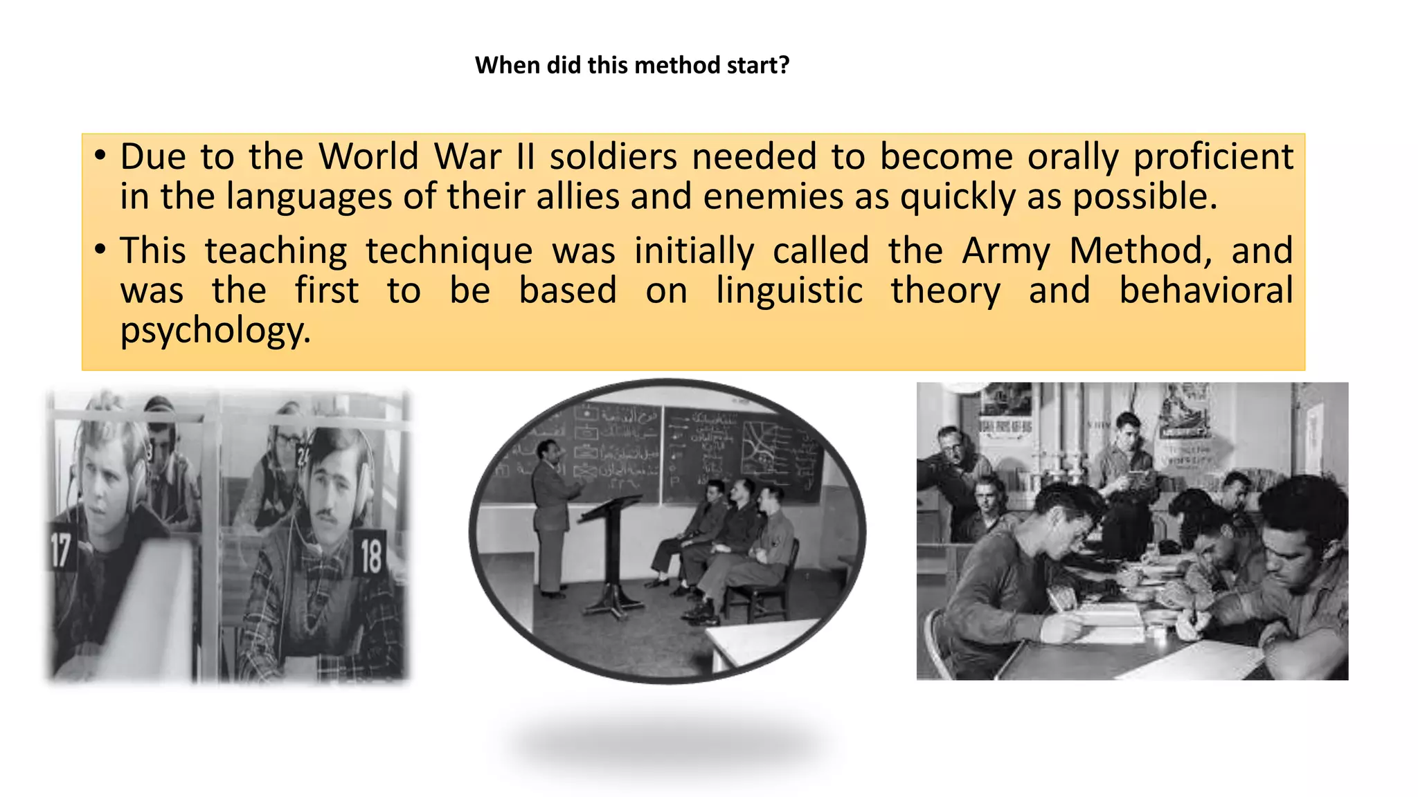 What is-method-audiolingual method | PPTX