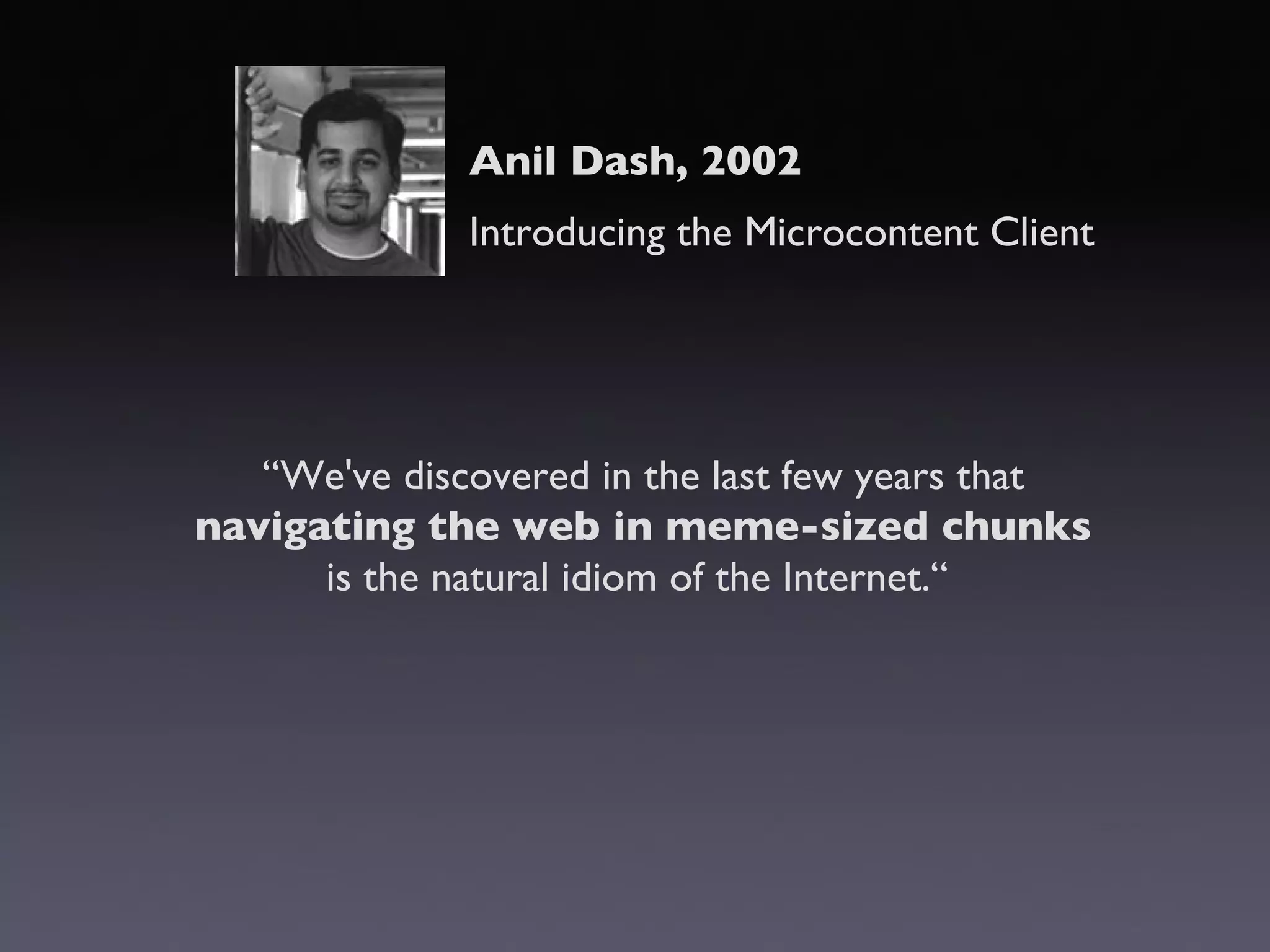 What Is Micromedia? Living and Learning in Microcontent Environments. | PPT