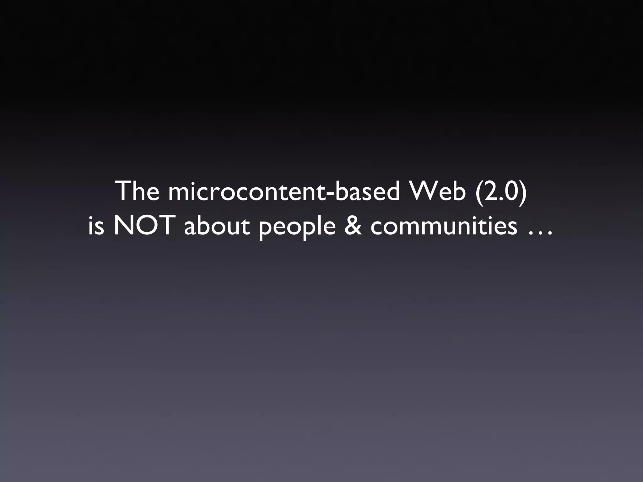 What Is Micromedia? Living and Learning in Microcontent Environments. | PPT