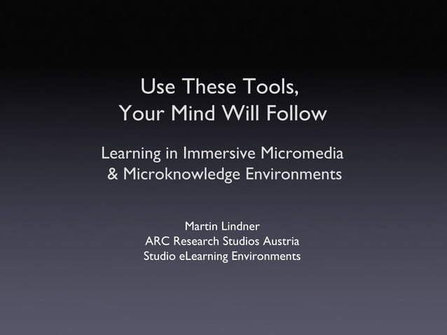 What Is Micromedia? Living and Learning in Microcontent Environments. | PPT