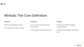 Exploring Minitab: The Powerful Statistical Analysis Tool | PPTX