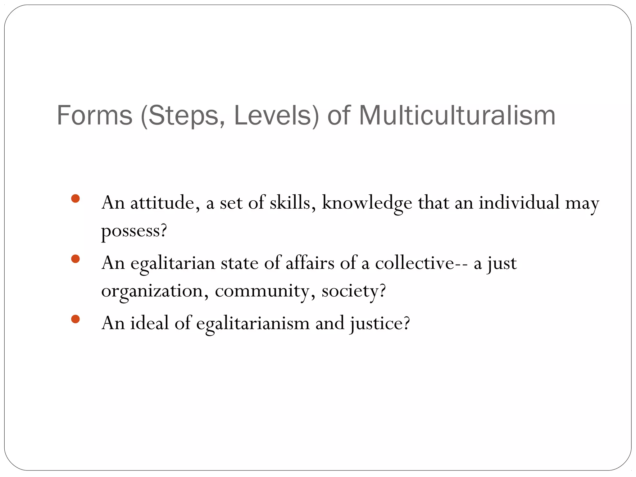 What is Multiculturalism? | PPT