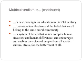 What is Multiculturalism? | PPT