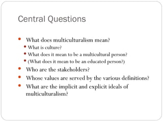 What is Multiculturalism? | PPT