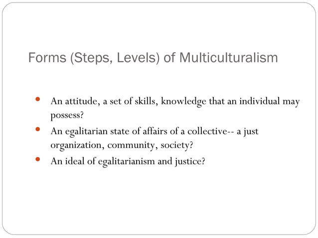 What is Multiculturalism? | PPT