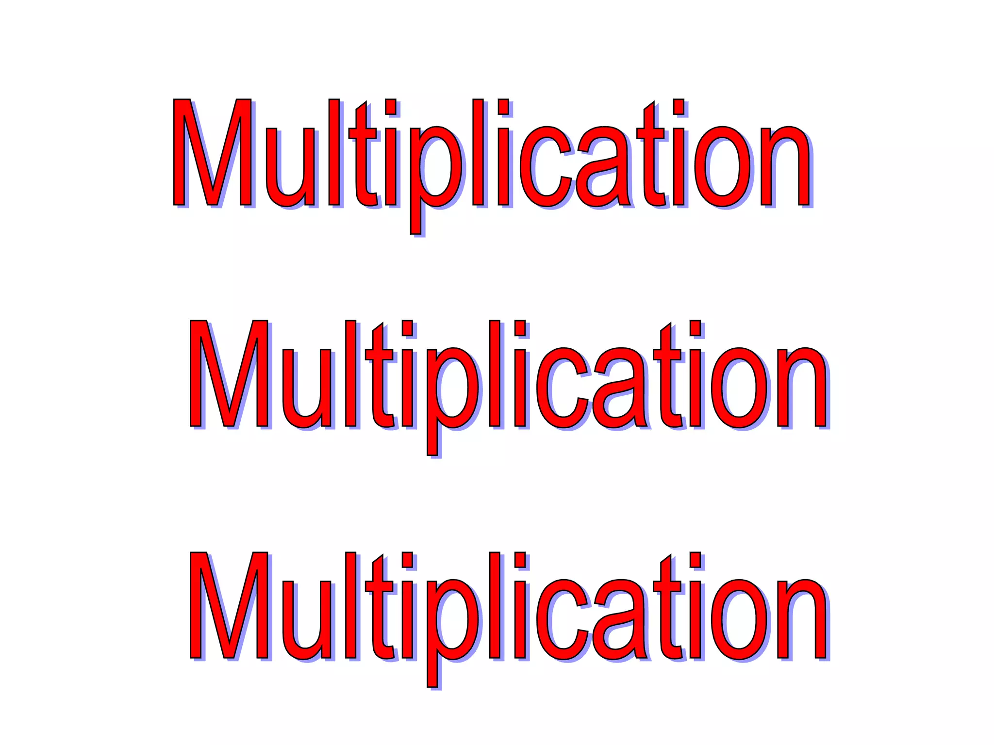 What Is Multiplication? | PPT