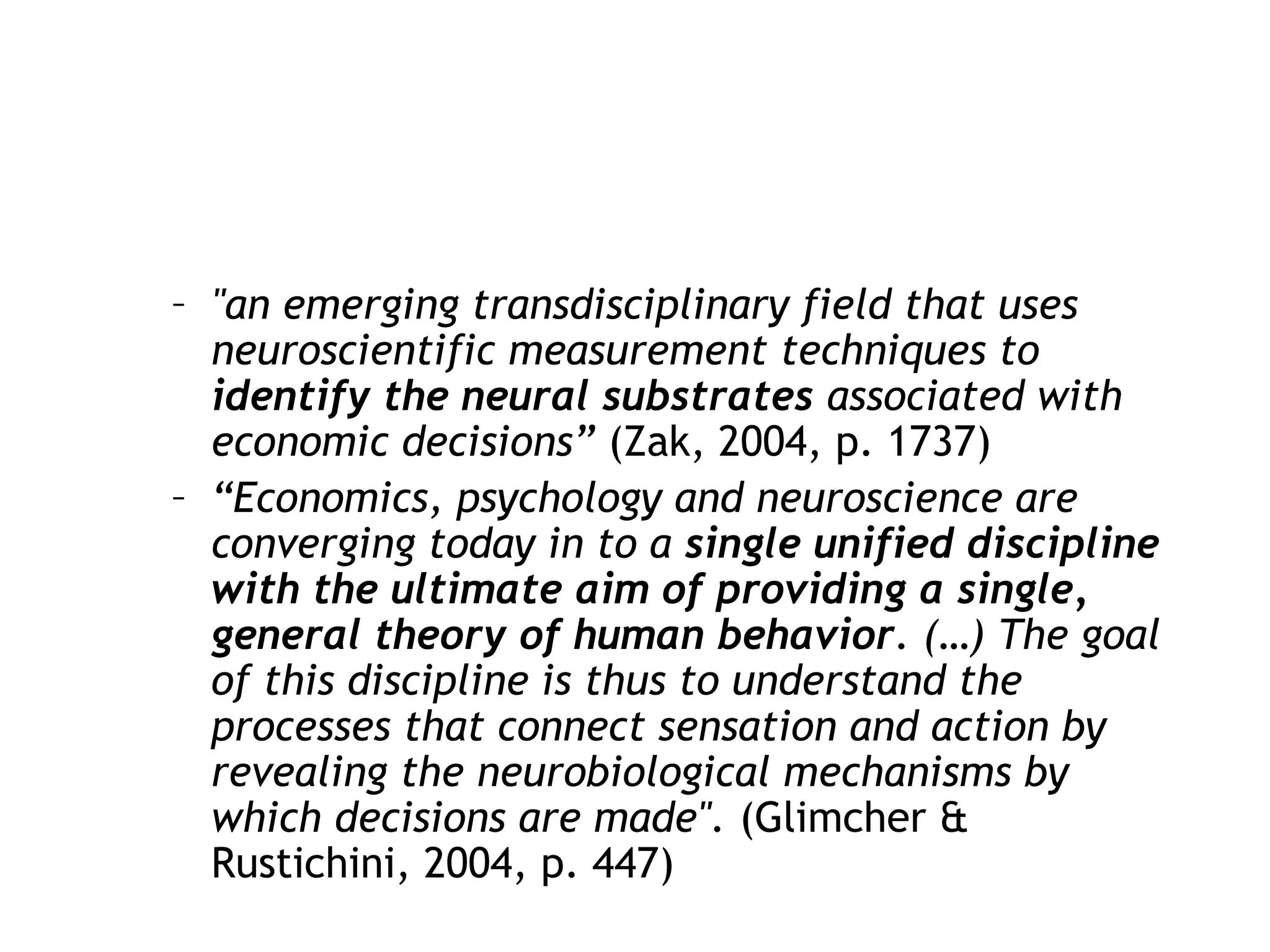 What is neuroeconomics | PPT