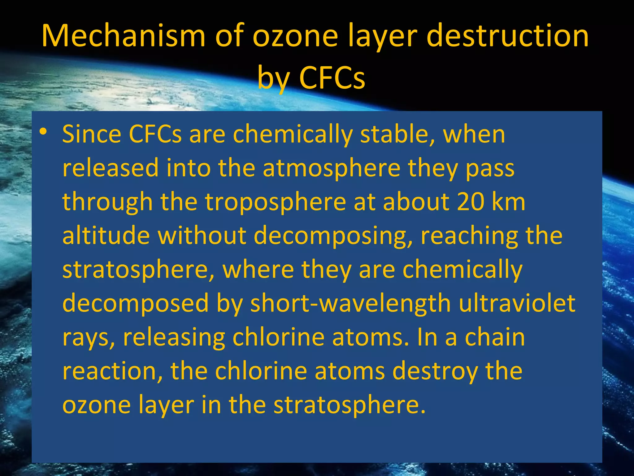 What Is Ozone Layer Destruction | PPT