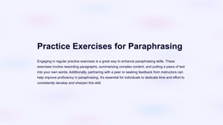 Importance of Paraphrasing in research.pptx
