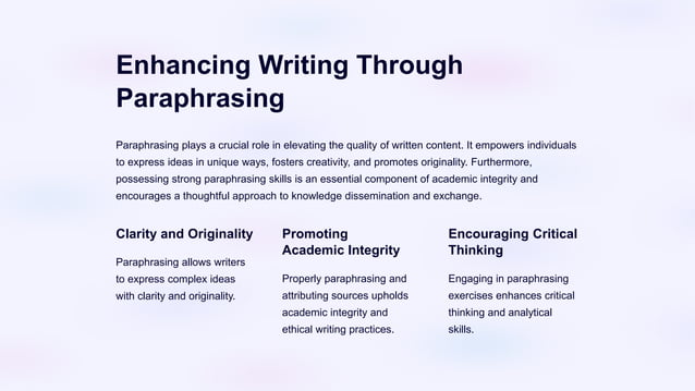 Importance of Paraphrasing in research.pptx