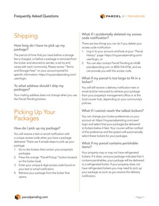 What is Parcel Pending and How Does it Work? | PDF