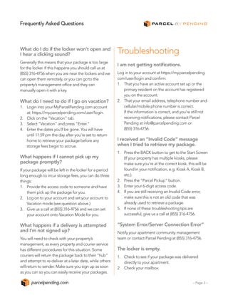 What is Parcel Pending and How Does it Work? | PDF