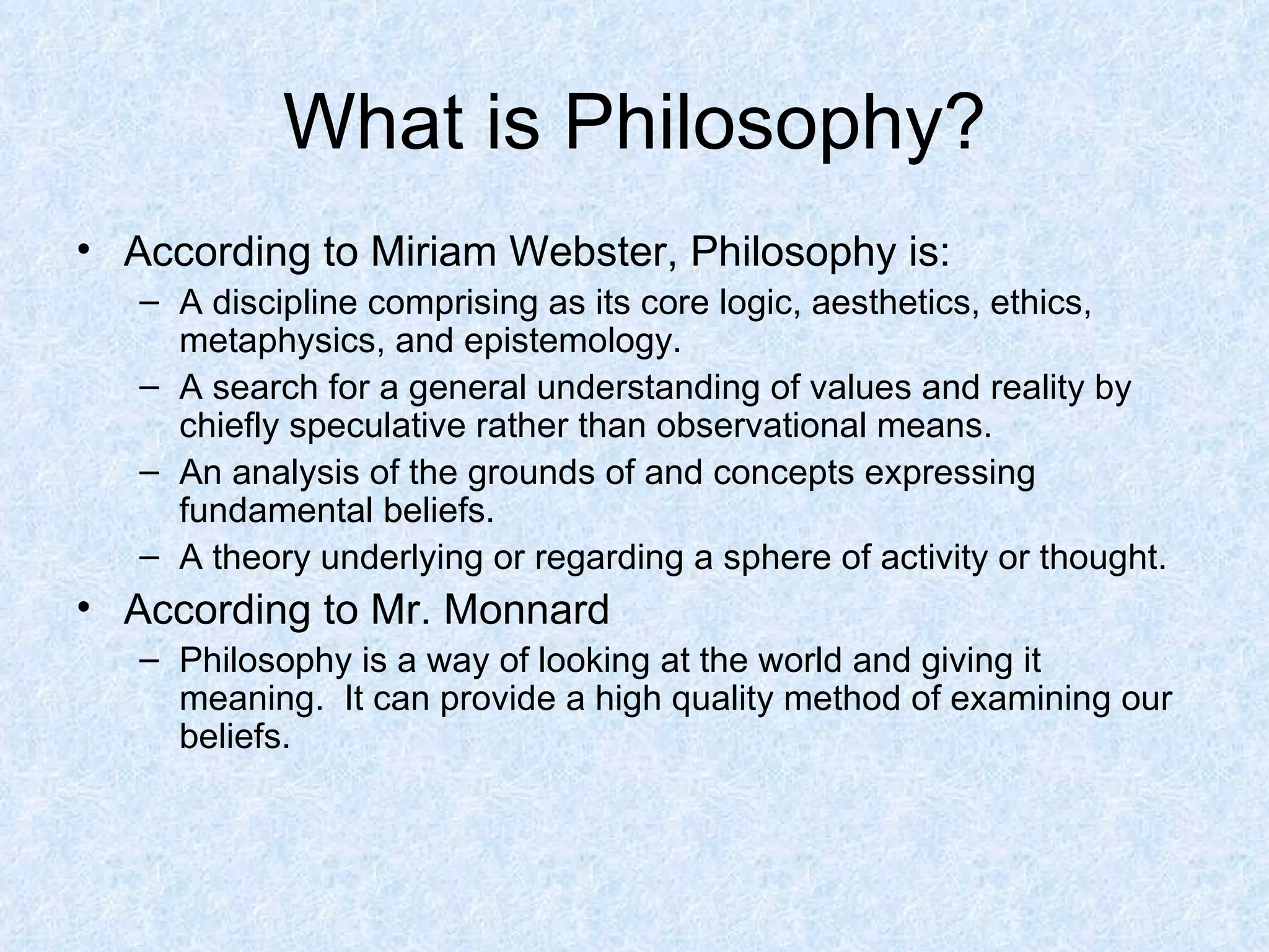 What Is Philosophy? | PPT
