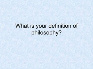 What Is Philosophy? | PPT