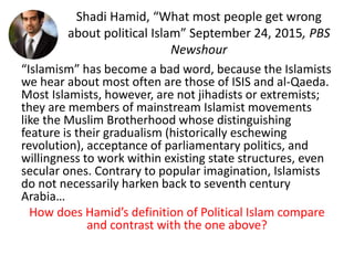what-is-Political-Islam in contemporary middle east | PPT