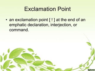 Punctuations | PPT