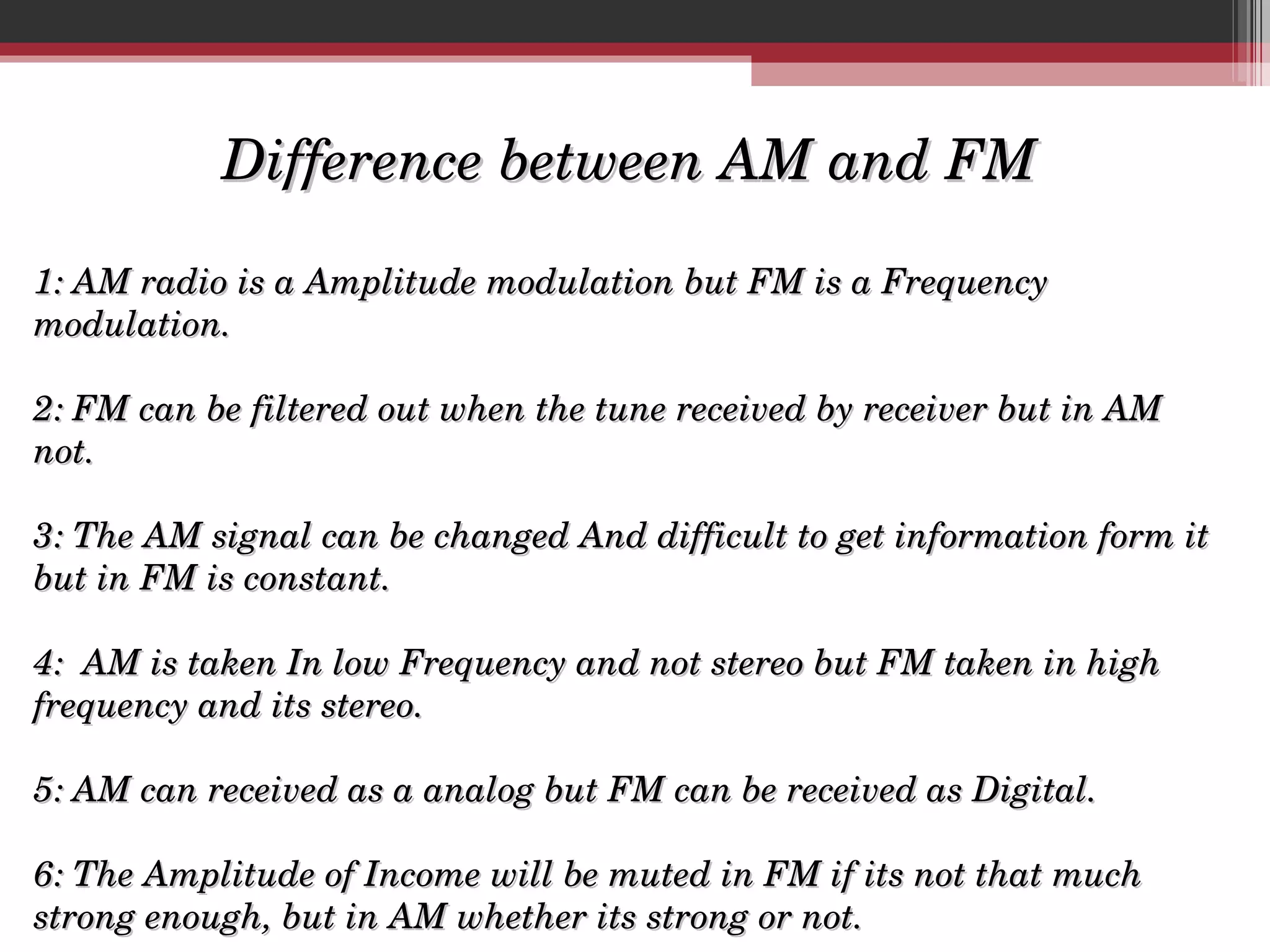 What Is Radio Fm And Am | PPT | Digital Audio | Computer Software and ...