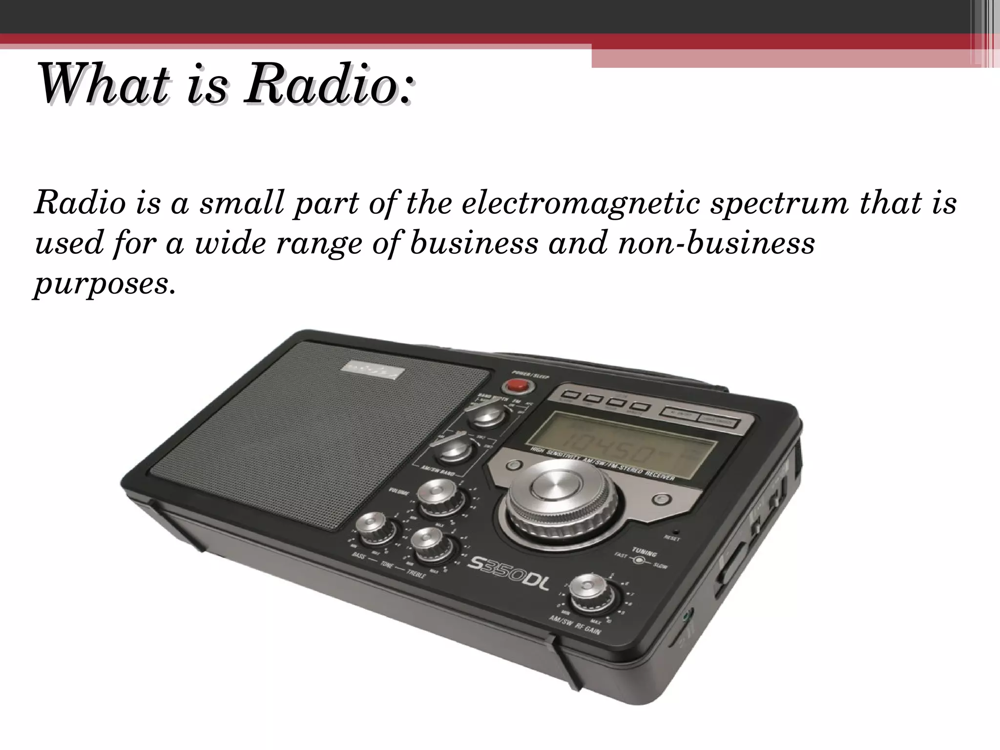 What Is Radio Fm And Am | PPT