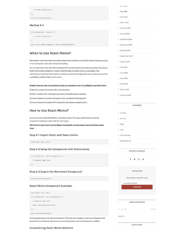 What Is React Memo How To Use React Memo Pdf 