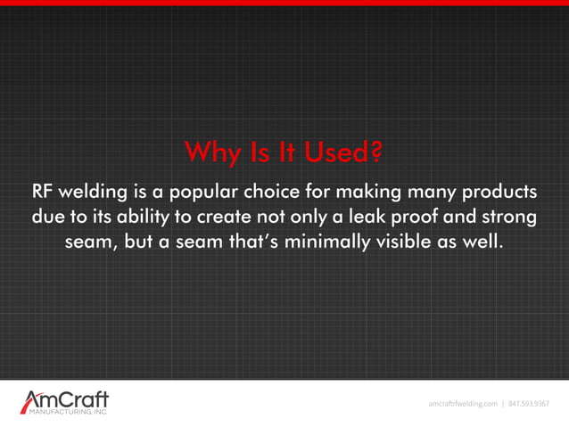 What is Radio Frequency Welding? | PPT