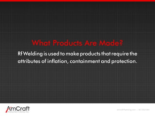 What is Radio Frequency Welding? | PDF