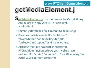 What is RTCMultiConnection? | PPT