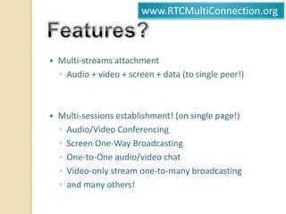 What is RTCMultiConnection? | PPT
