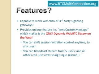 What is RTCMultiConnection? | PPT