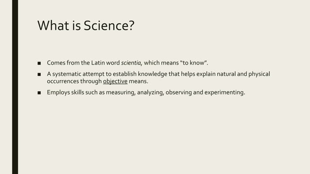 What is-science-grade-7 | PPTX | Geology | Science