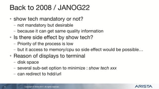 What is "Show Tech" - JANOG Case Study | PDF
